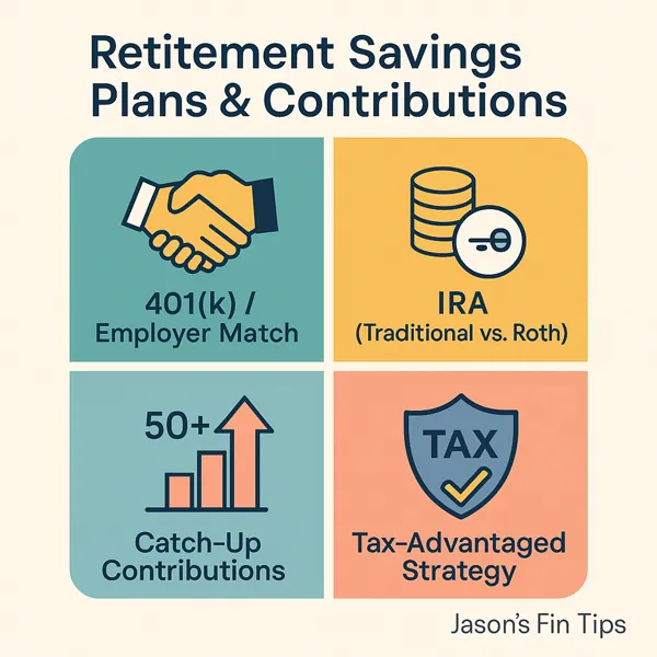 Retirement Savings Plans & Contributions - Jason's Fin Tips